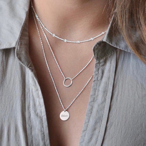 Multi Chain Necklace - Etsy