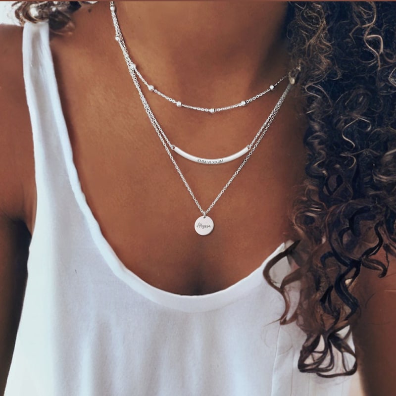 Multi Layer Necklace - Etsy