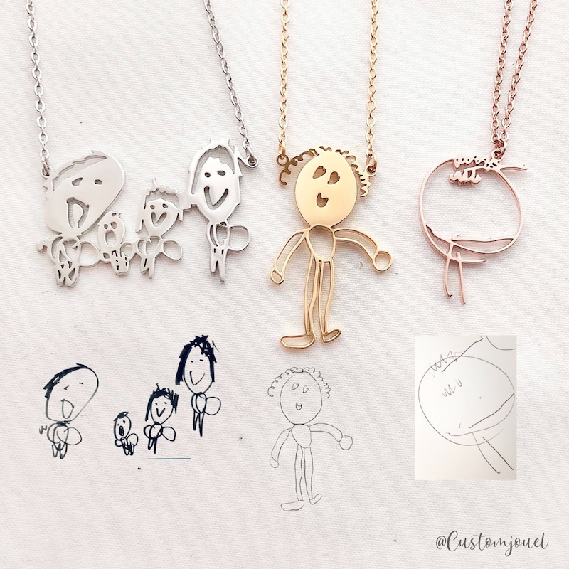 Drawing Necklace - Etsy