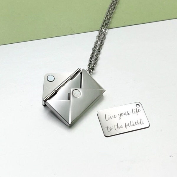 Secret Note Necklace - Etsy
