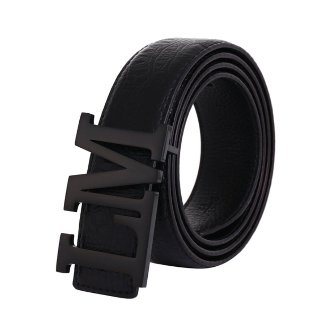 Initial Black Buckle Custom Letter Belt Buckle Initials Belt - Etsy