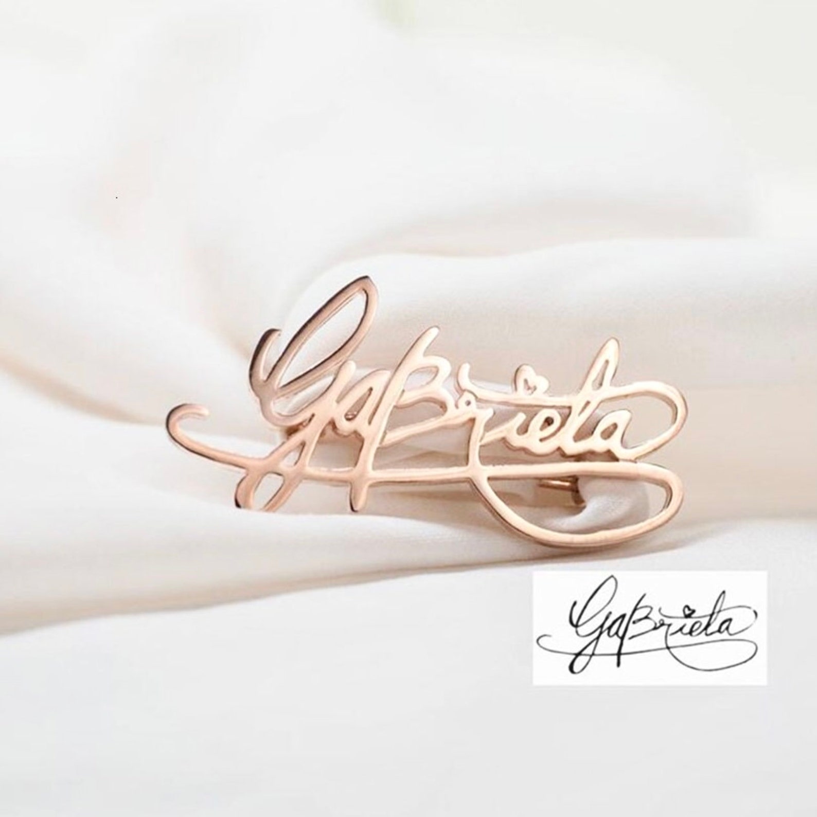 Kids Drawing Brooch Handwriting Brooch Personalized Logo - Etsy UK