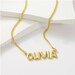 Bubble Nameplate Necklace, Custom 3D Letter Necklace, Bubble Name ...