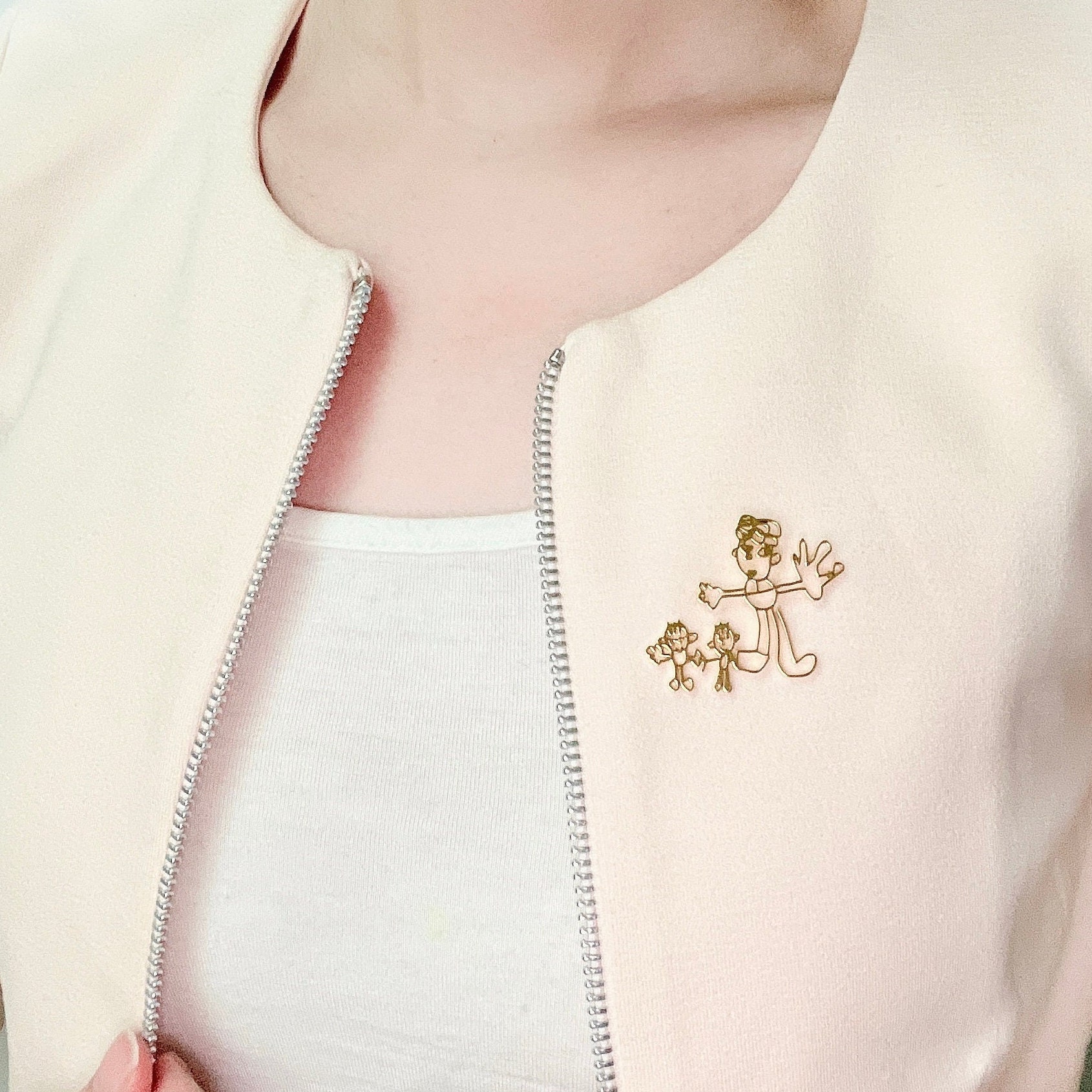 Kids Drawing Brooch Handwriting Brooch Personalized Logo - Etsy UK