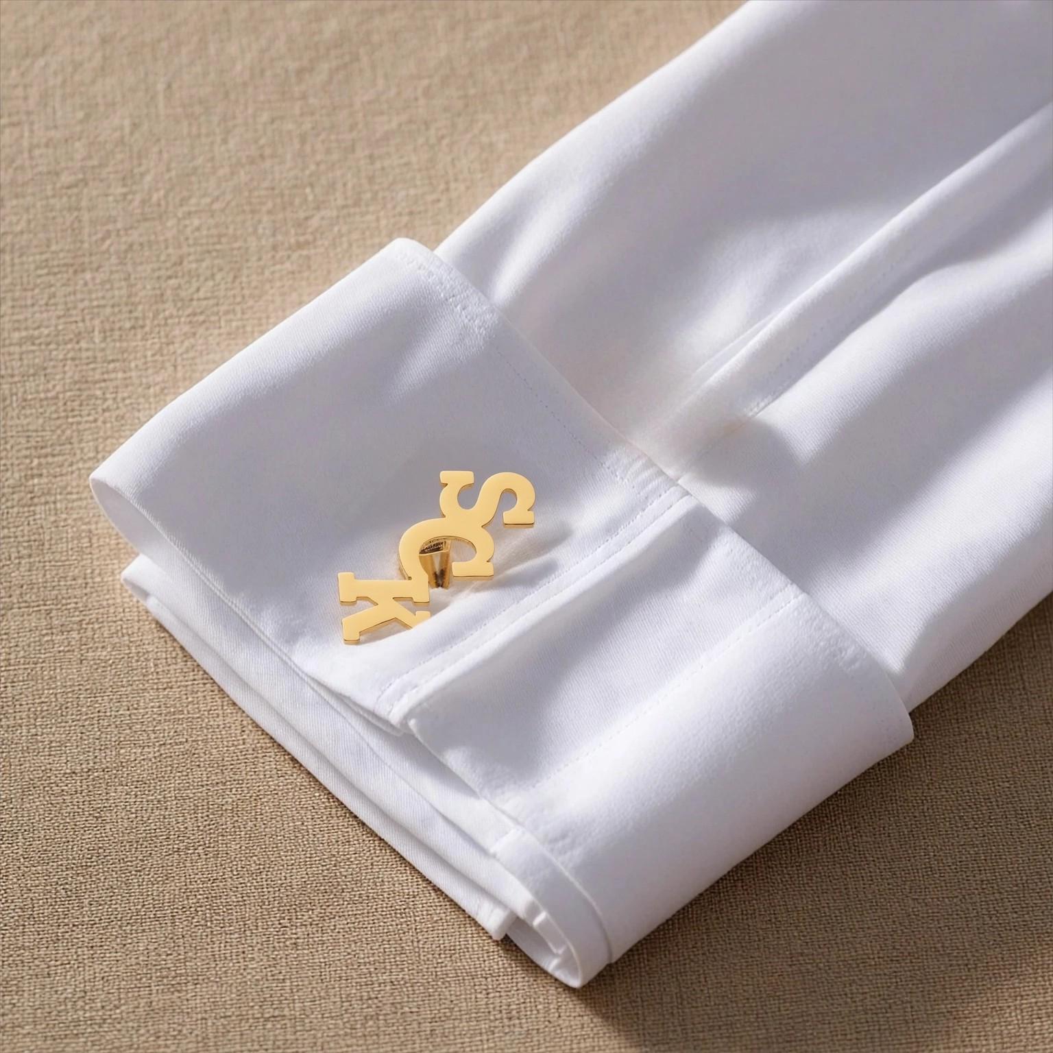 Custom Letter Cuff Links, Personalised Cufflinks, Double Letter Cuff ...