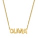 Bubble Nameplate Necklace, Custom 3D Letter Necklace, Bubble Name ...