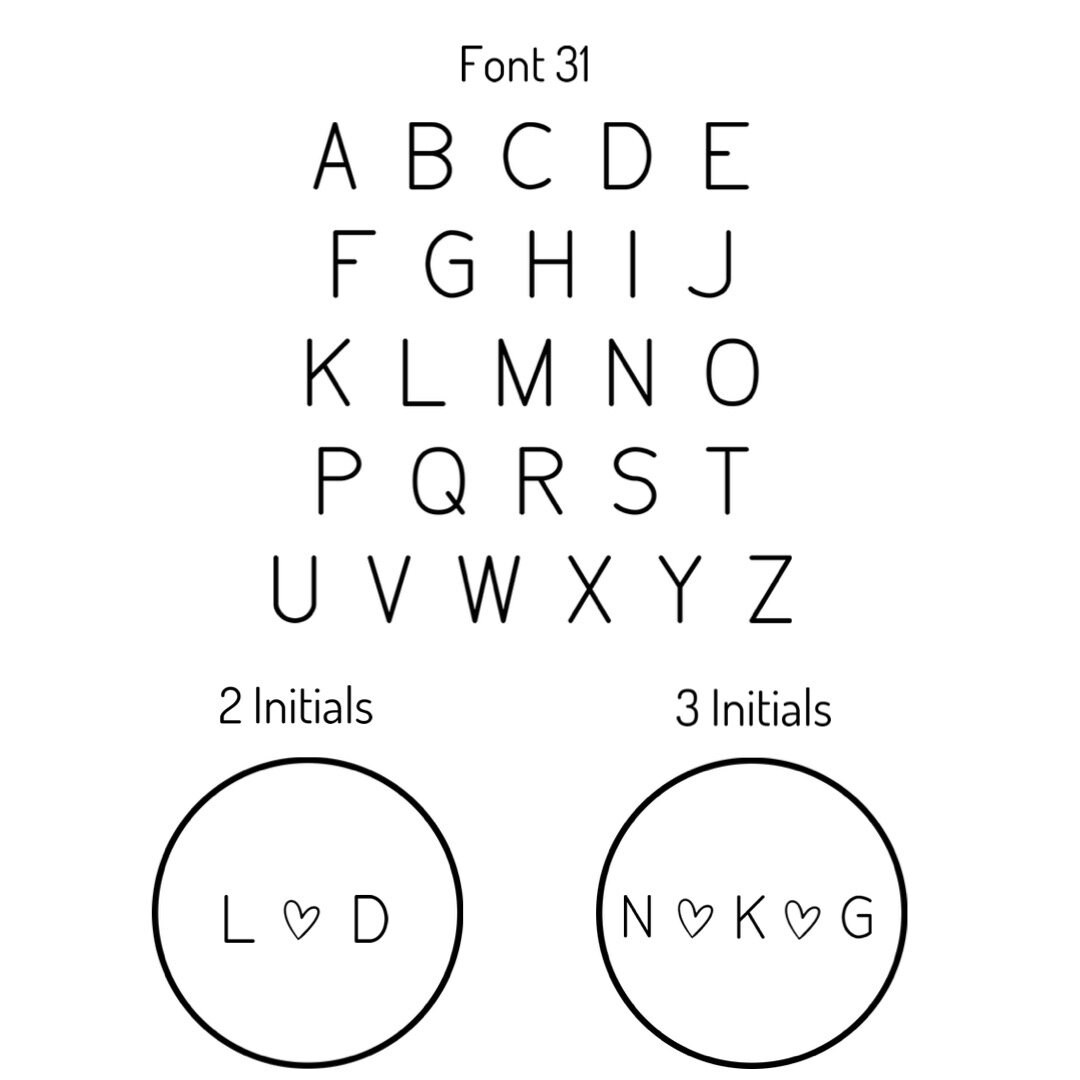 Engraved Letter Necklace Disc Initials Necklace Two Initial - Etsy