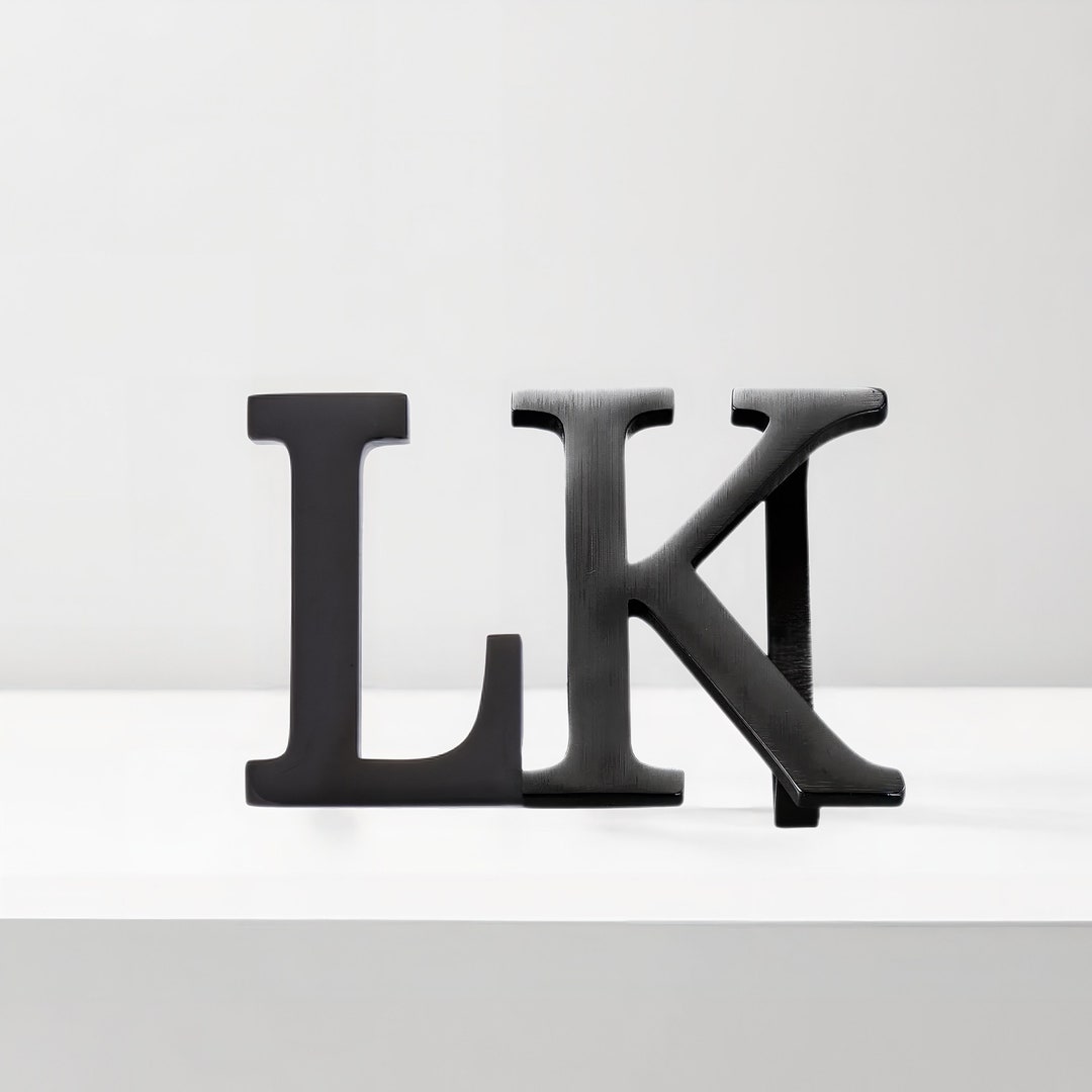 Initial Black Buckle, Custom Letter Belt Buckle, Initials Belt Buckle ...