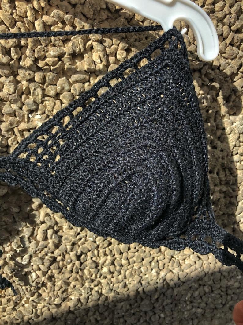 Crochet Bikini Set: Handmade Microfiber Acrylic Swimsuit - Etsy