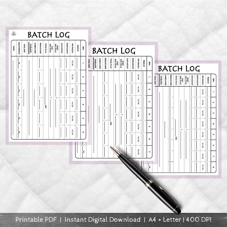 FREEZE DRYING LOG Book Pdf, 45 Pages,journal, Printable Planner,harvest ...