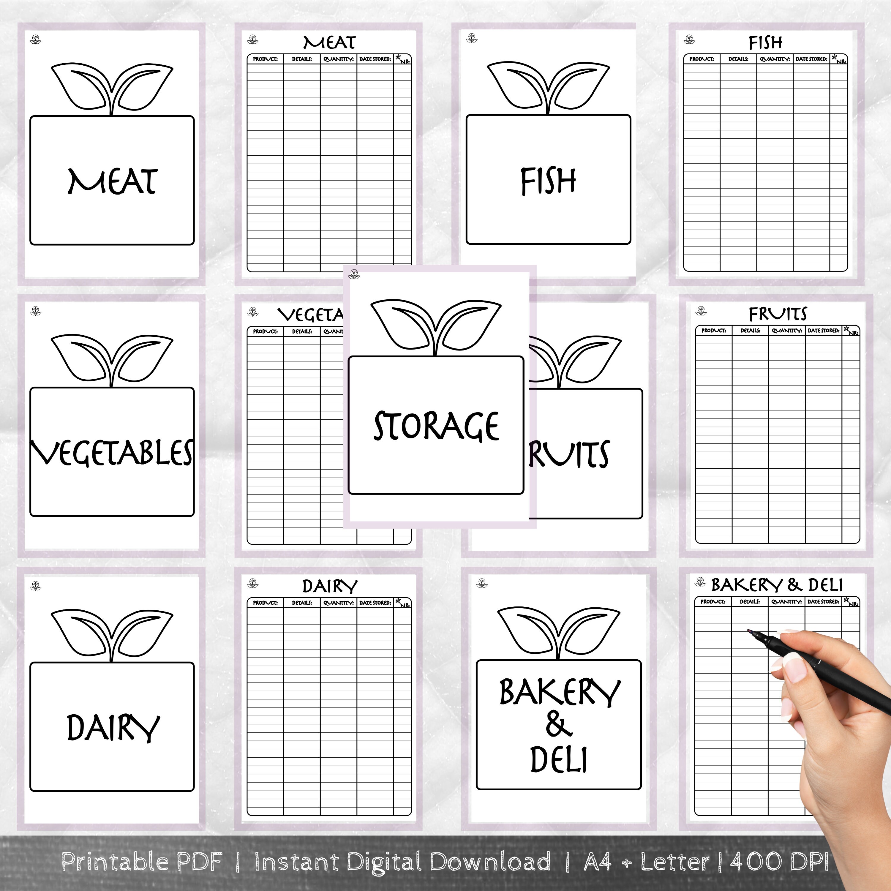 FREEZE DRYING LOG Book Pdf, 45 Pages,journal, Printable Planner,harvest ...