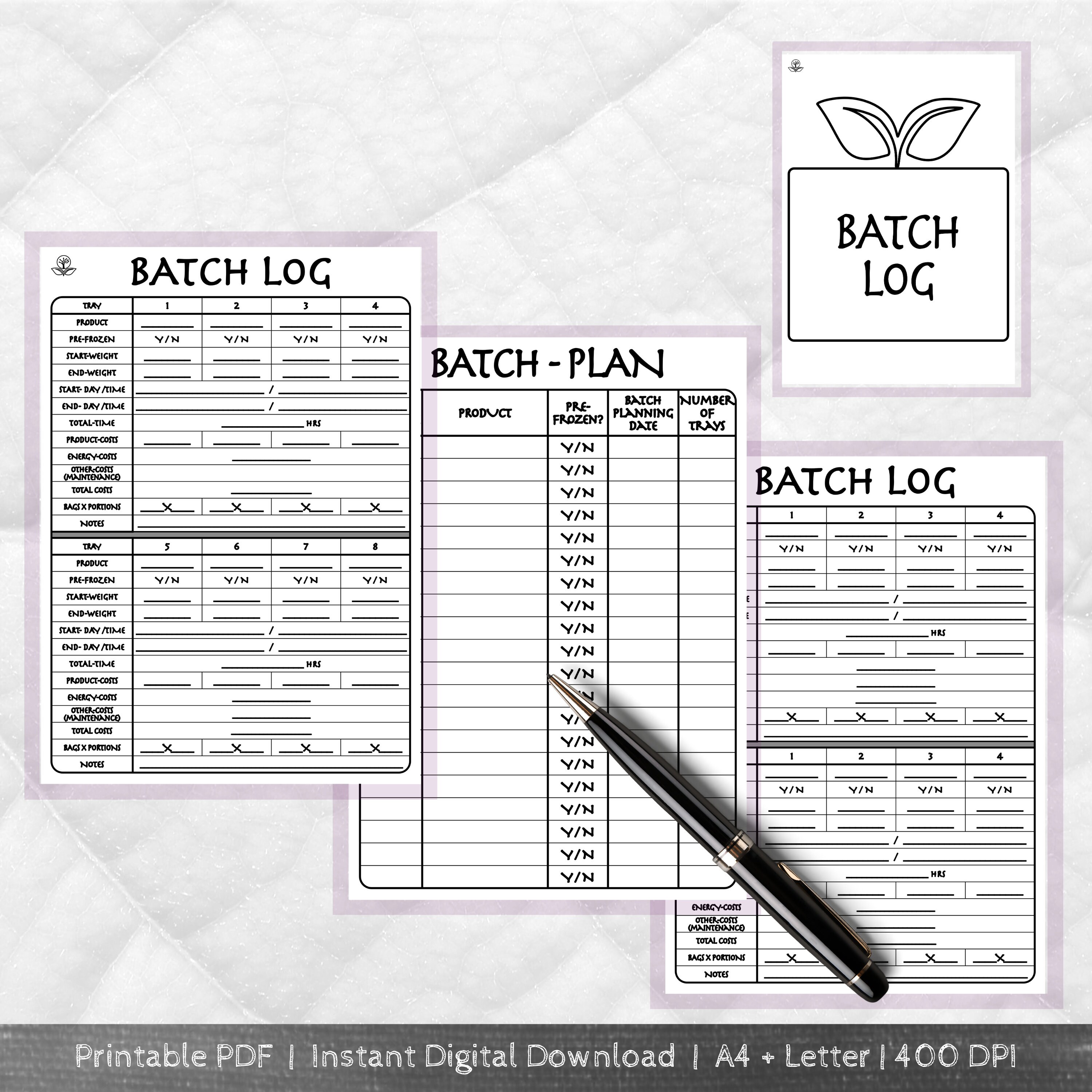 FREEZE DRYING LOG Book Pdf, 45 Pages,journal, Printable Planner,harvest ...