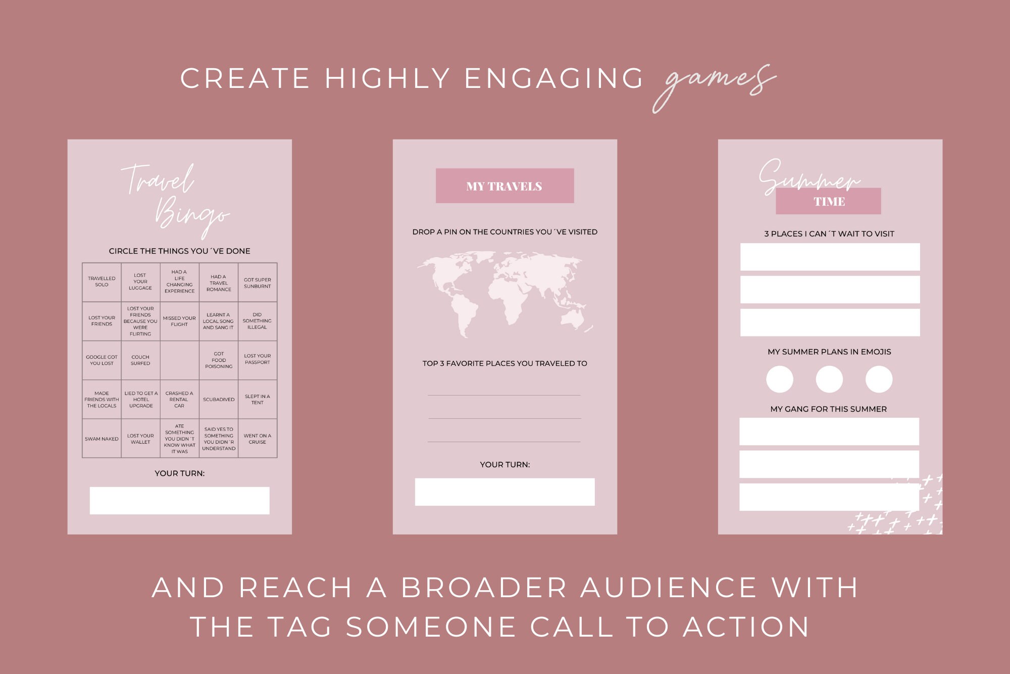 Instagram Template Canva. Engagement Boosters, Instagram Story Games ...