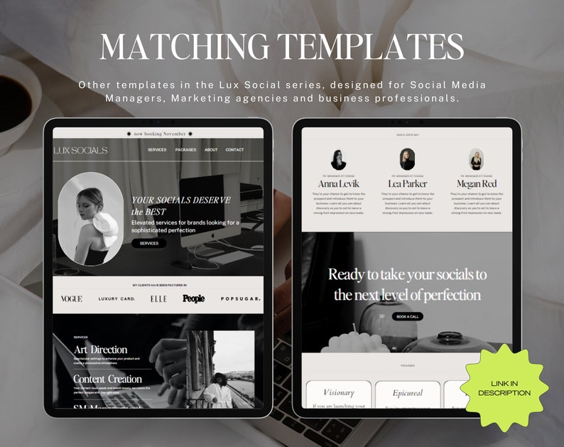 Link in Bio Template Canva. Linktree Canva Template. Instagram - Etsy