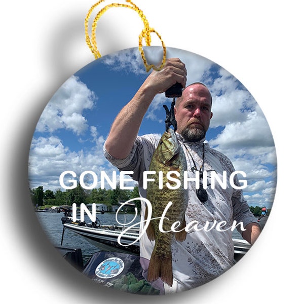 Fishing in Heaven Ornament - Etsy
