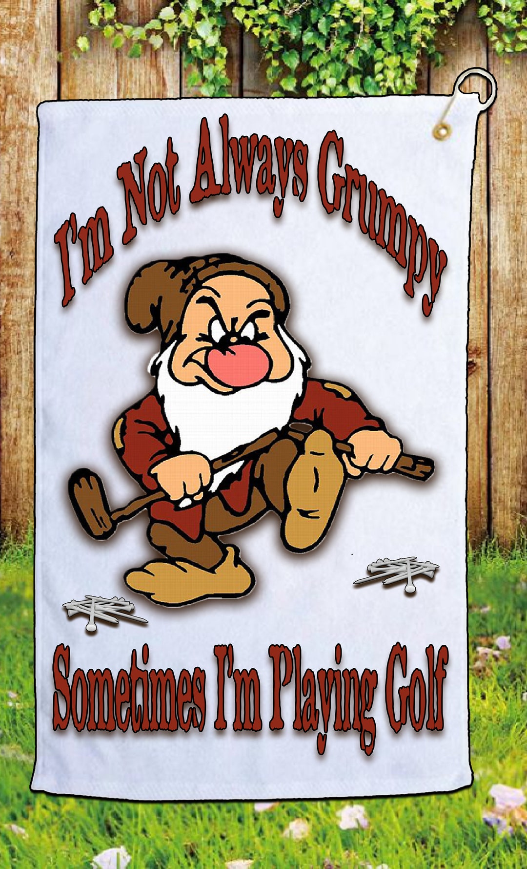 I'm Not Always Grumpy Sometimes I'm Playing Golf-sublimated Microfiber ...