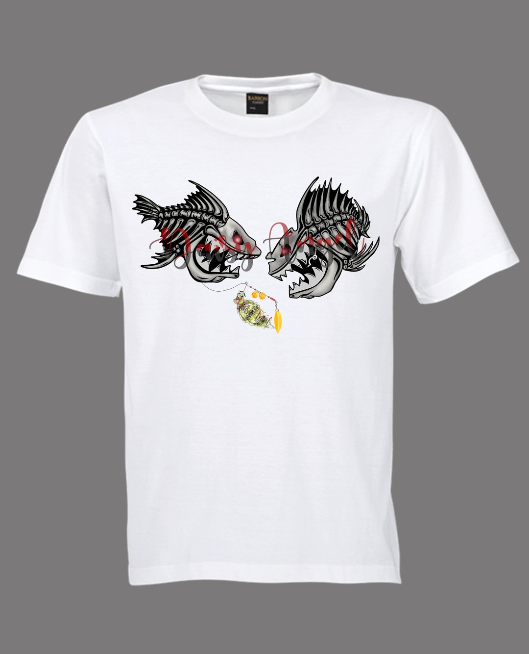 Fish Skeleton-sublimated T-shirt - Etsy