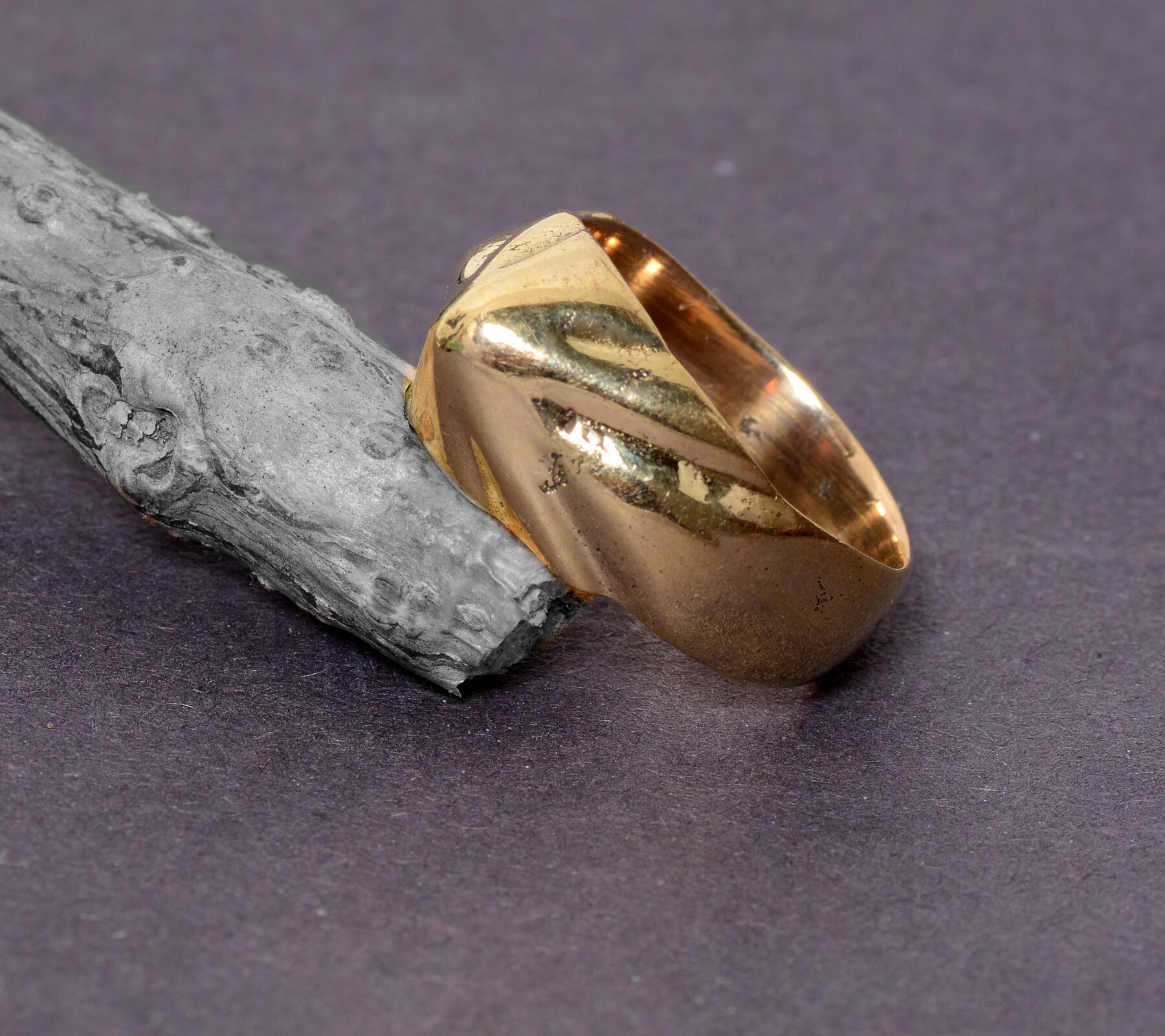 Brass Design RingBrass RingPersonalized RingBoho | Etsy