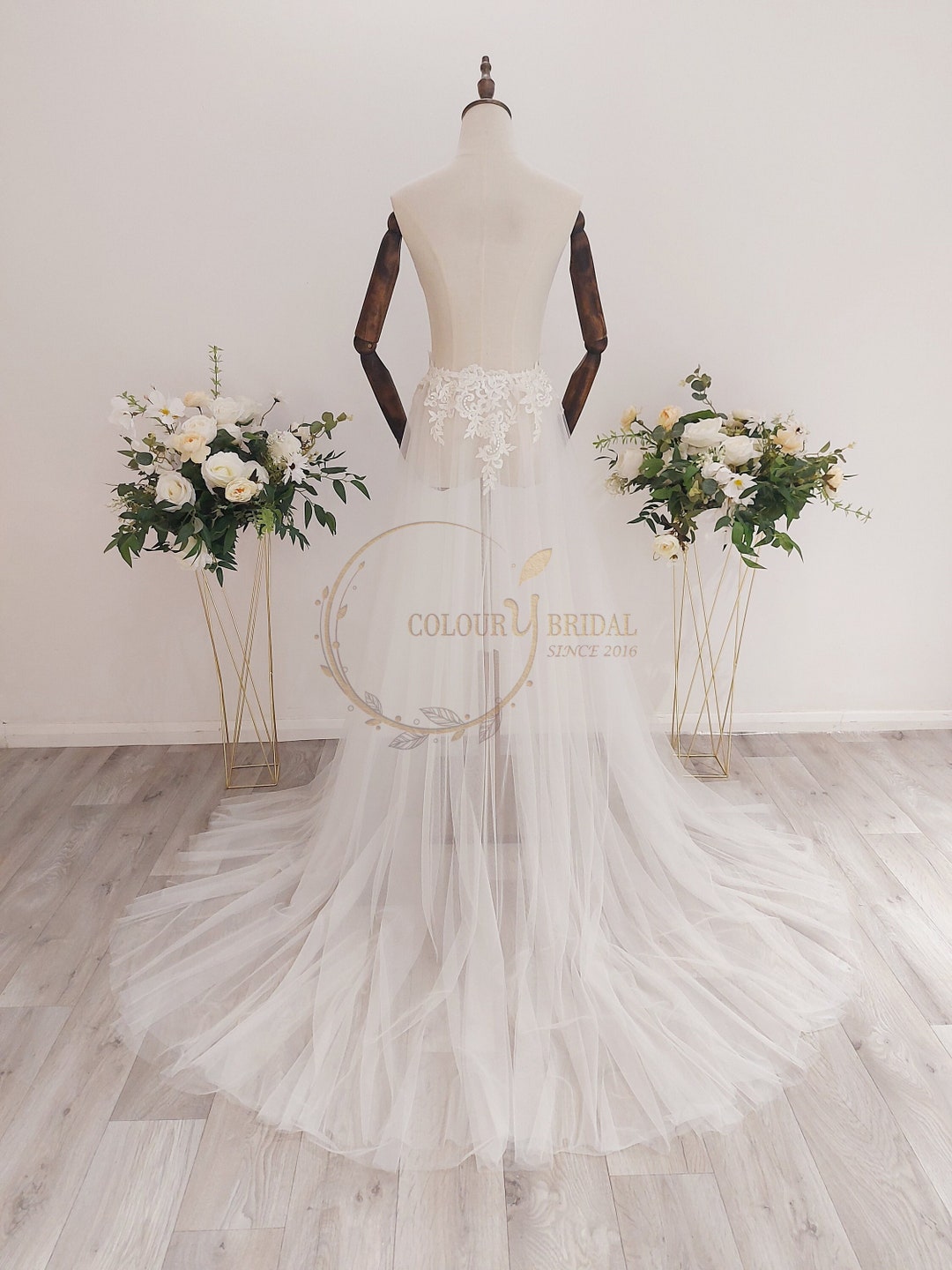 Bridal Detachable Train Removable Train Bespoke Attachable - Etsy