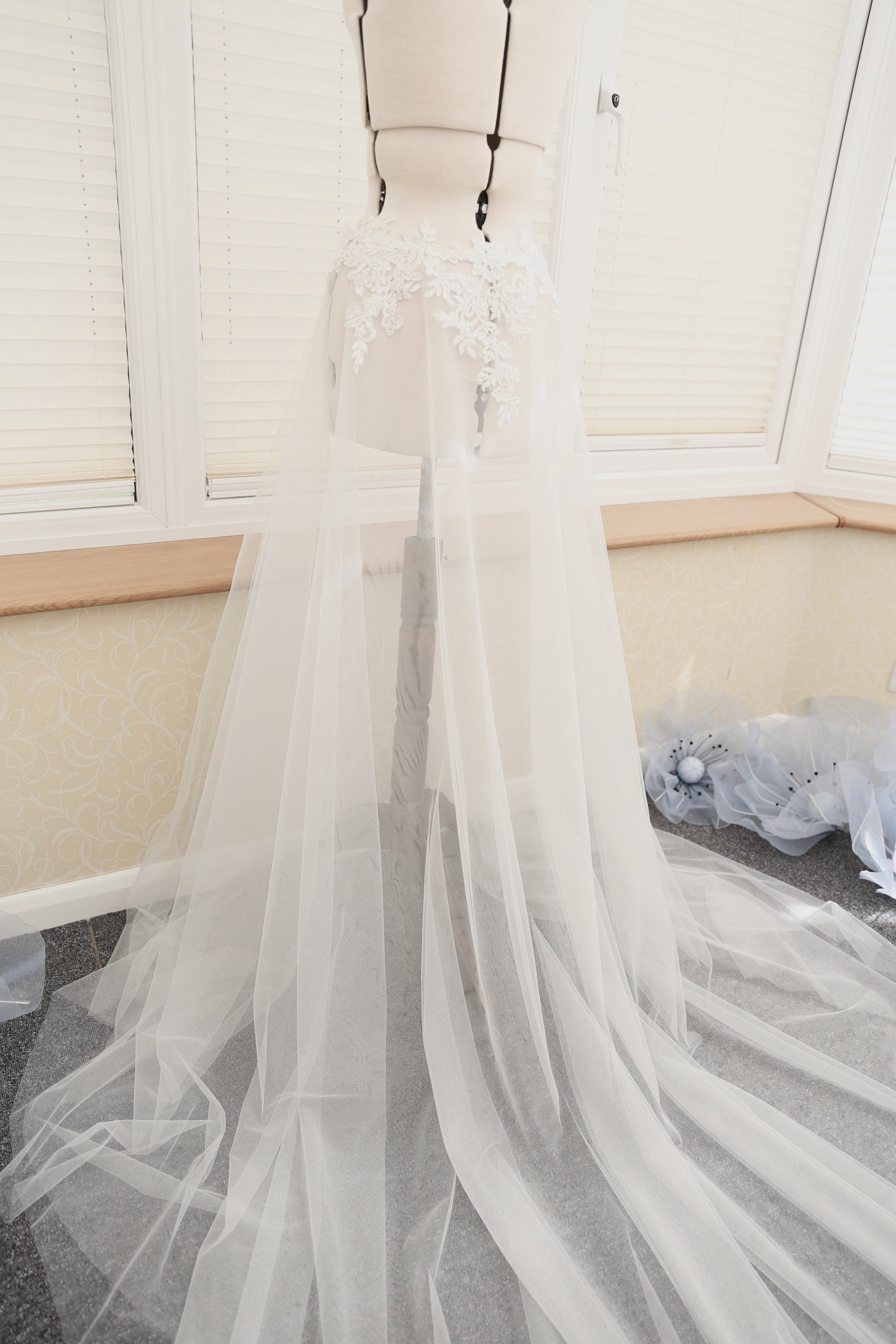 Bridal Detachable Train Removable Train Bespoke Attached - Etsy