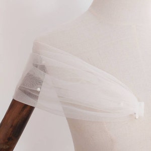 Sade - Detachable Wedding Dress Straps With Pearls , Detachable Bridal ...