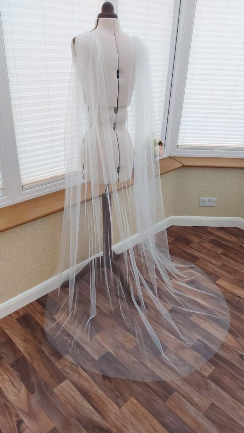 Lace Cape Veil Cape Veil Bridal Cape Bespoke Veil Wedding | Etsy UK
