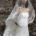 Eyelash Lace Veil, Bespoke Veil, Corded Lace Wedding Veil, Light Ivory Veil, Mantilla Veil ...