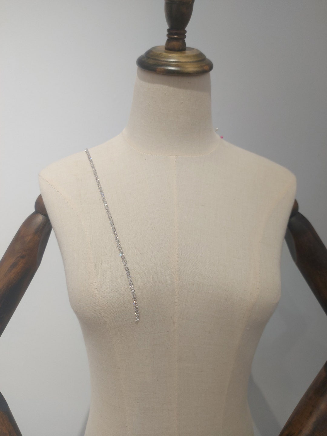 Sapphire - Sparkle Spaghetti Dress Straps, Rhinstone Straps,crystal ...