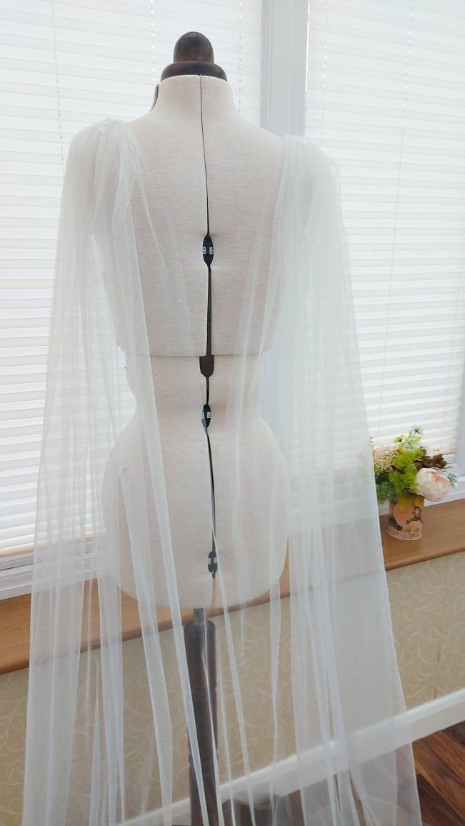 Lace Cape Veil Cape Veil Bridal Cape Bespoke Veil Wedding | Etsy UK