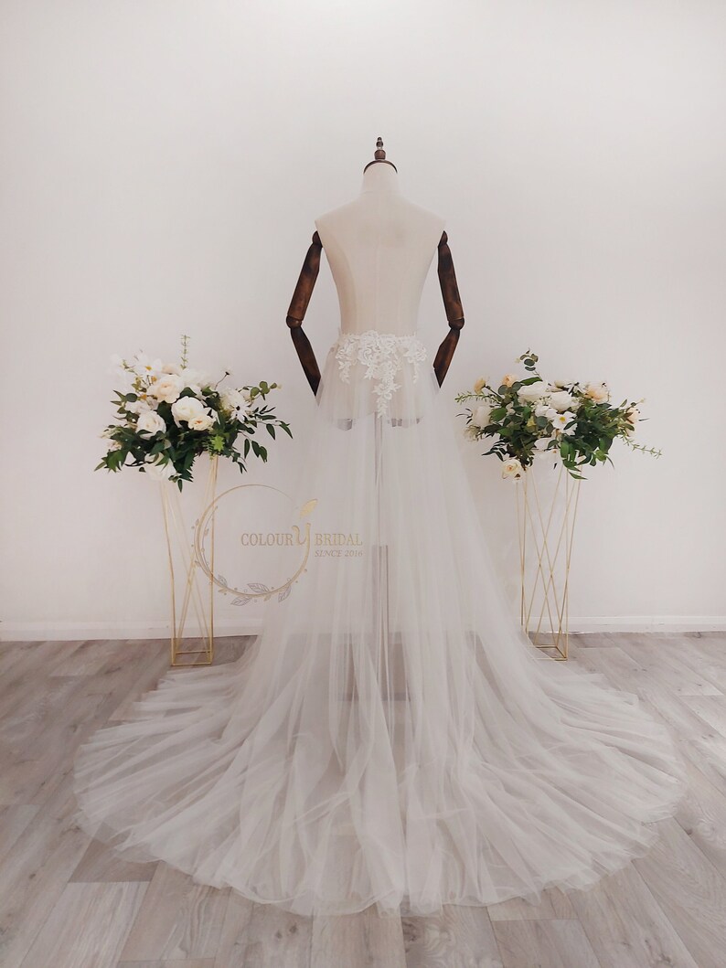 Bridal Detachable Train, Removable Train, Bespoke Attachable Train ...