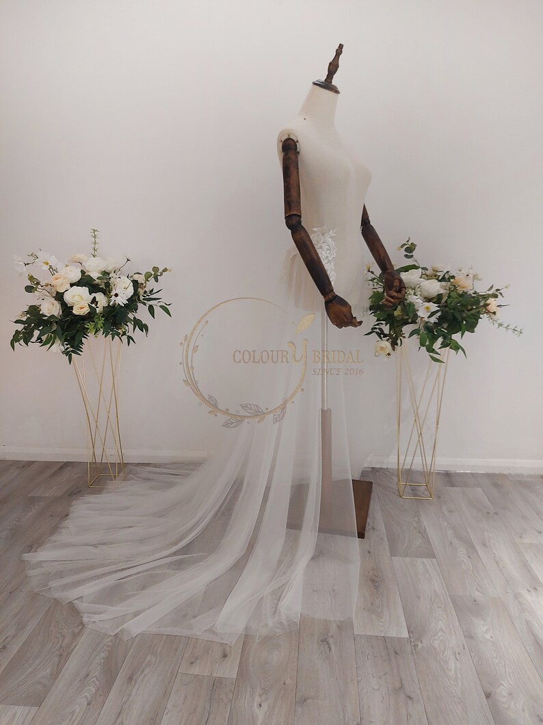 Bridal Detachable Train, Removable Train, Bespoke Attachable Train ...