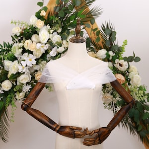 Sade - Detachable Wedding Dress Straps With Pearls , Detachable Bridal ...