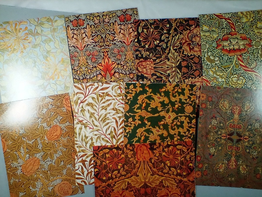 William Morris Post Cards Autumn Colours - Etsy