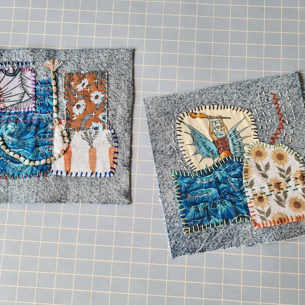 Sashiko Patch - Etsy