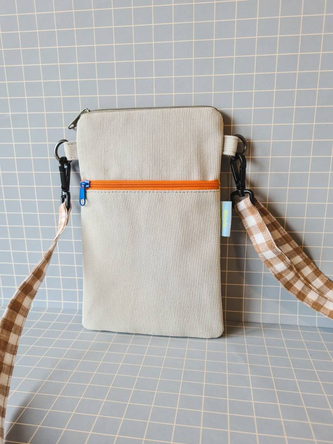 One-off Handmade Upcycled Patchwork Sashiko Boro Linen Phone Bag ...