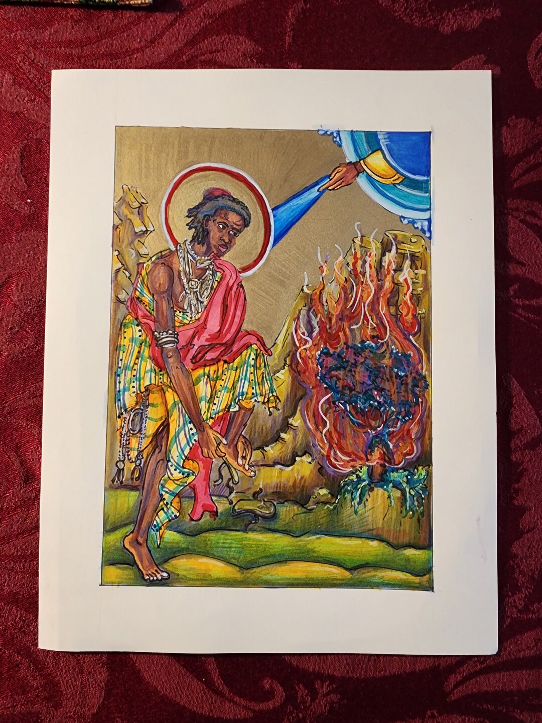 Prophet Moses at the Burning Bush - Etsy
