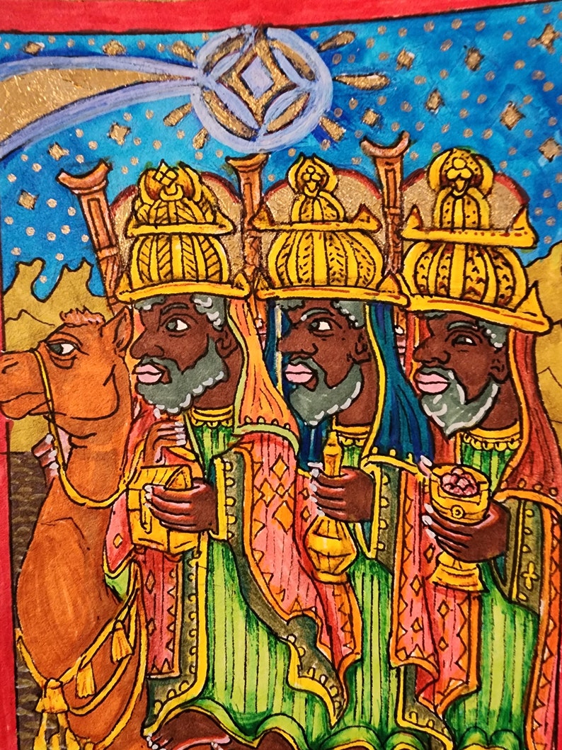 Three Magi/wise Men Drawing - Etsy