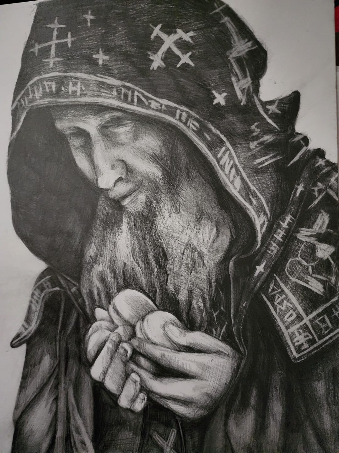 Great Schema Monk Original Print - Etsy