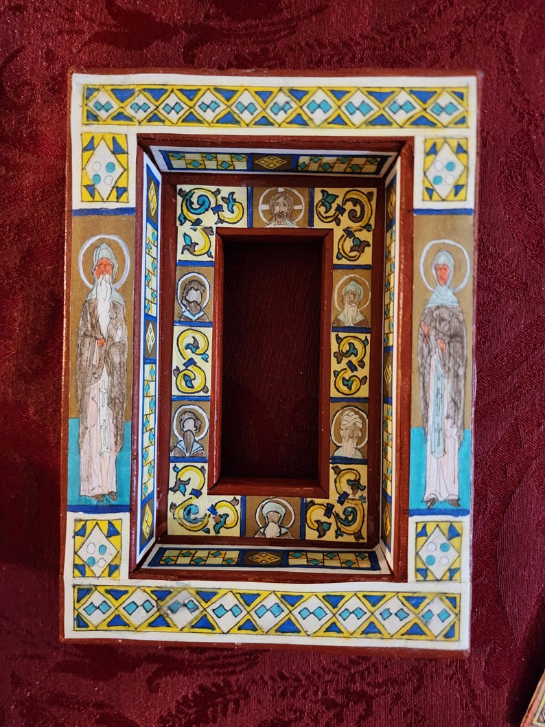 Religious LAYERED Monastic Saints Frame - Etsy