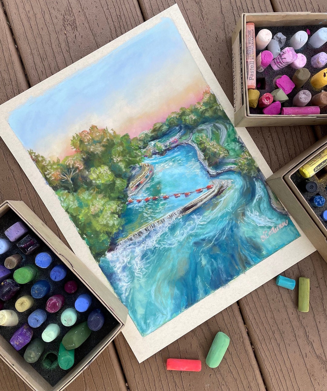 Comal River Tube Chute Print - Etsy