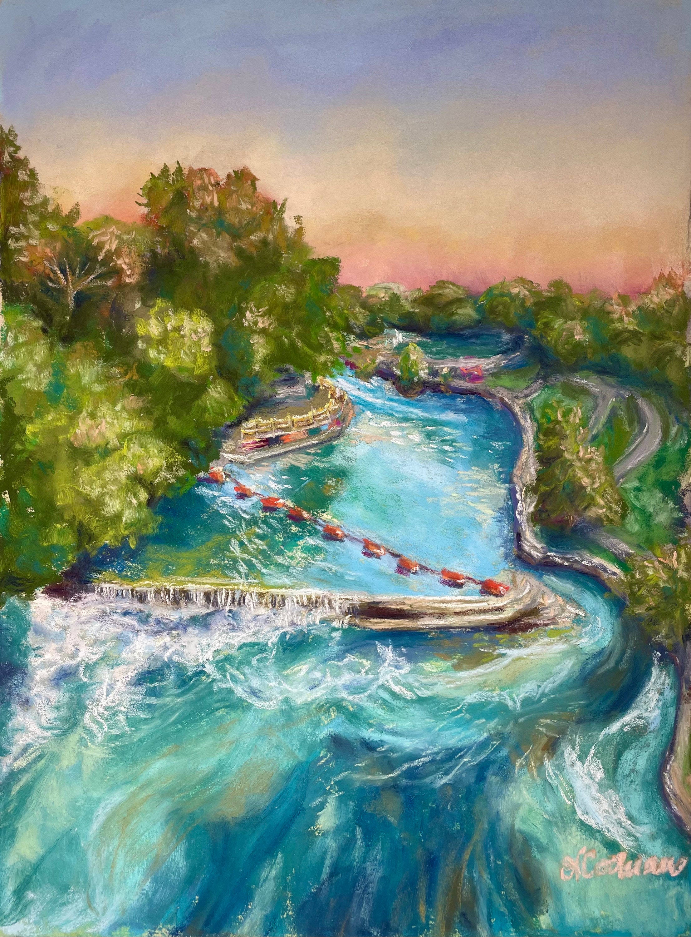 Comal River Tube Chute Print - Etsy
