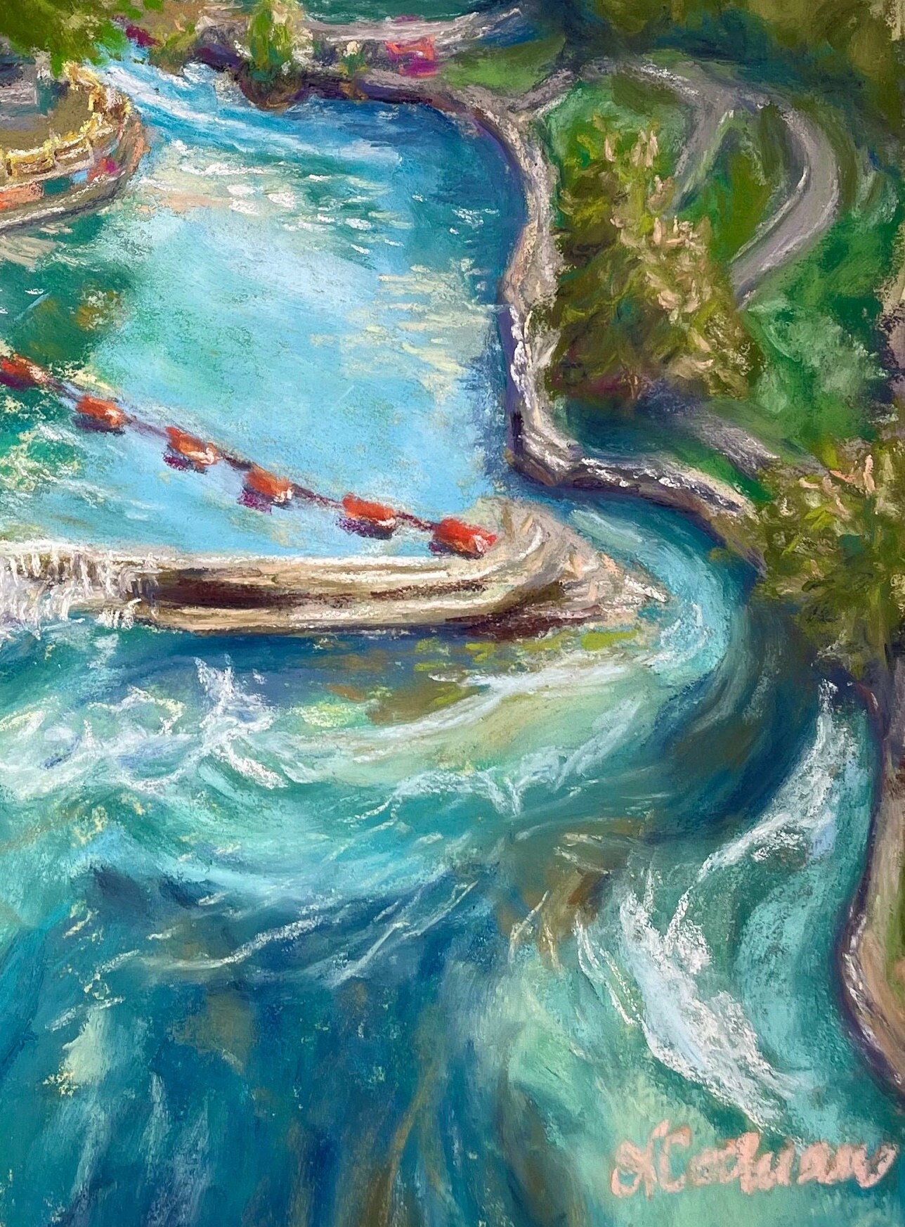 Comal River Tube Chute Print - Etsy