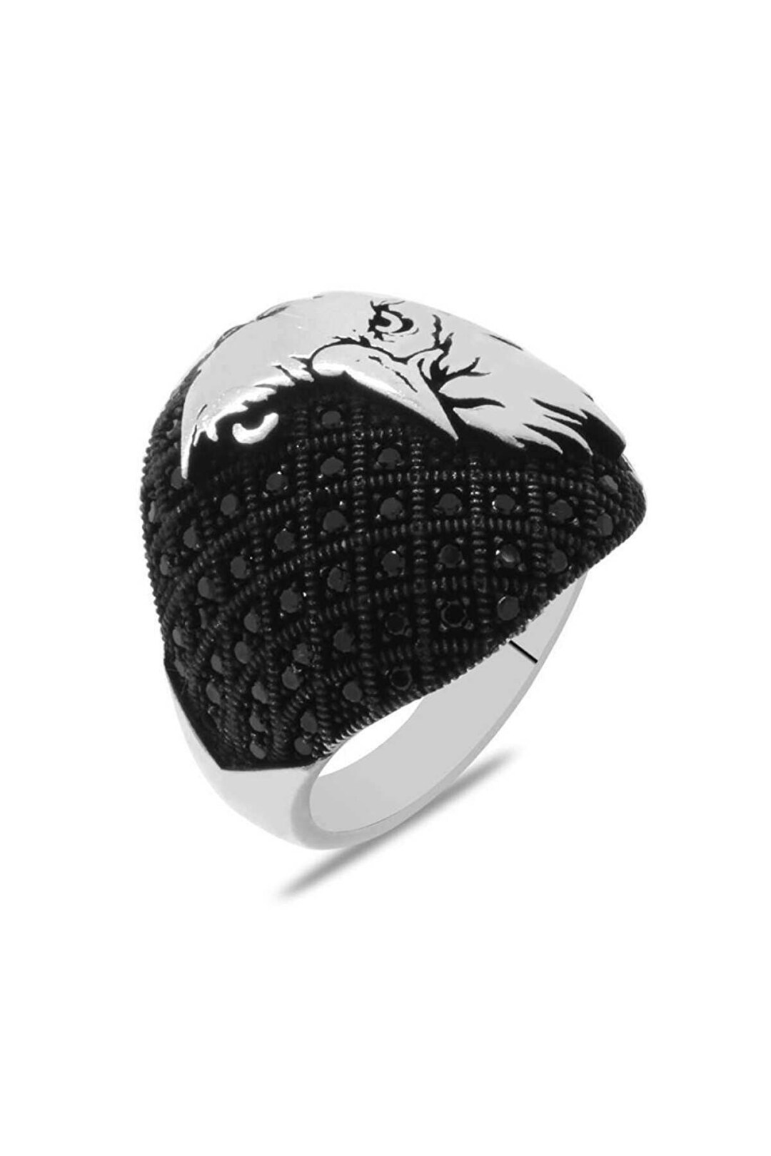 Men Sterling 925 Silver Eagle Theme Handmade Ring Men Jewelry, Hawk ...
