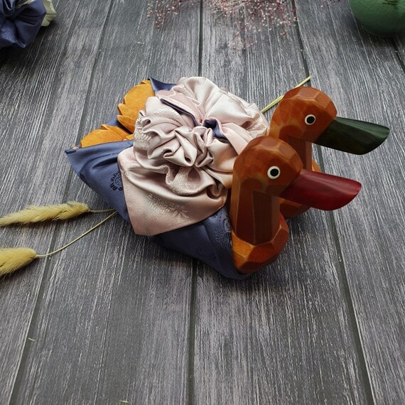 Lovers Wedding Geese Korean Wooden Ducks Korean Wedding - Etsy