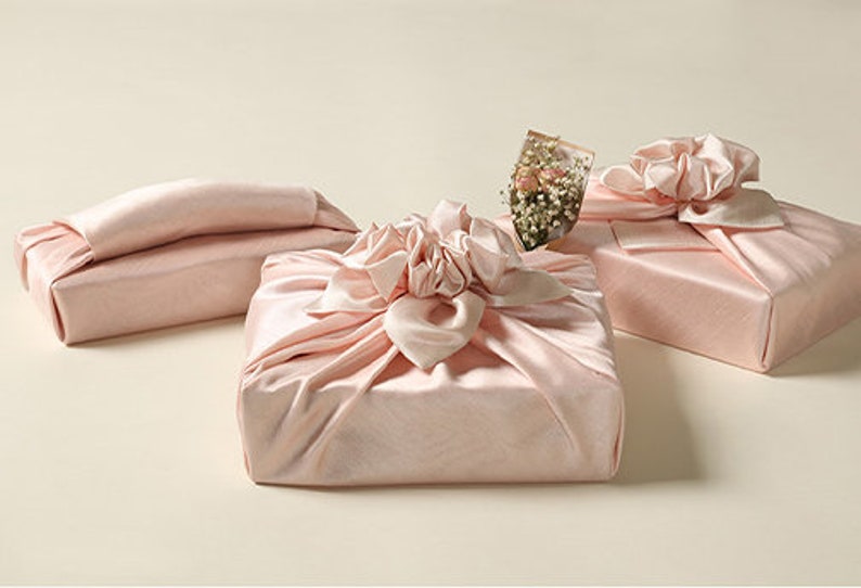 Pastel Peach & Ivory Premium Fabric Gift Wrap Bojagi - Etsy