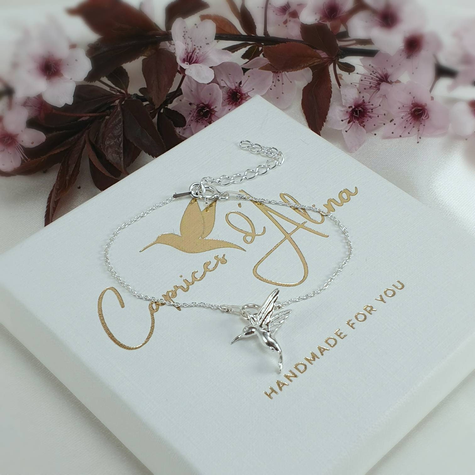 Colibri Silver 925 or Rose Gold Plated Bracelet Hummingbird - Etsy UK