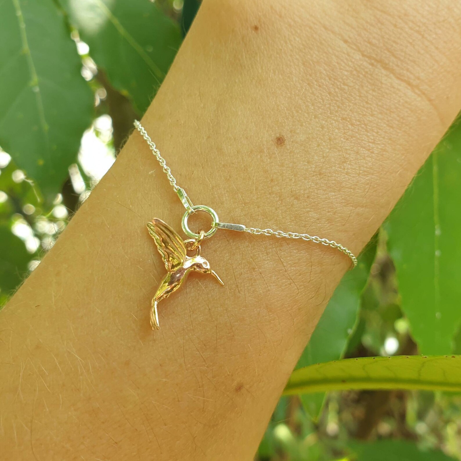 Colibri Silver 925 or Rose Gold Plated Bracelet Hummingbird - Etsy UK