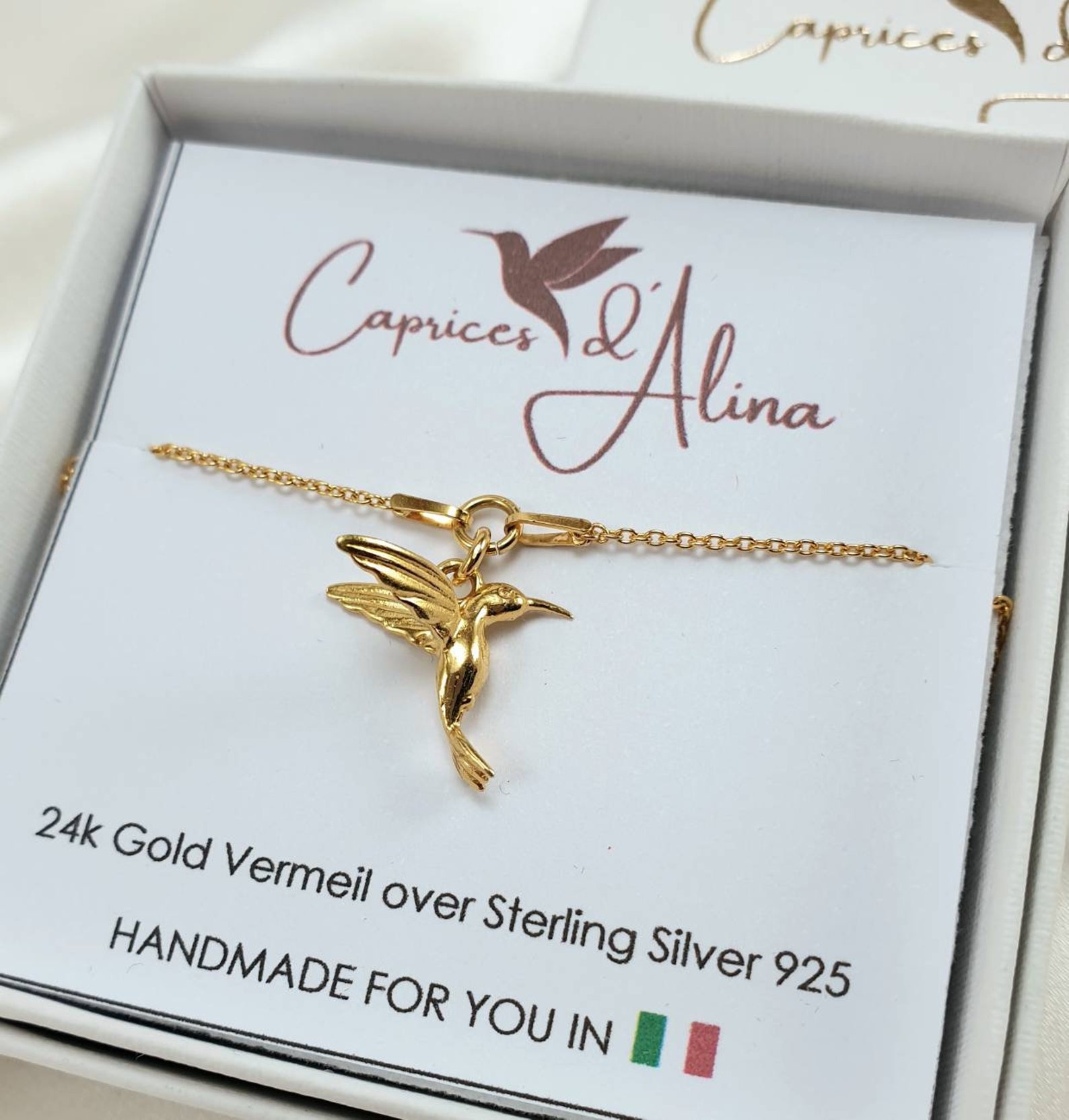 Colibri Silver 925 or Rose Gold Plated Bracelet ~ Hummingbird Bracelet ...