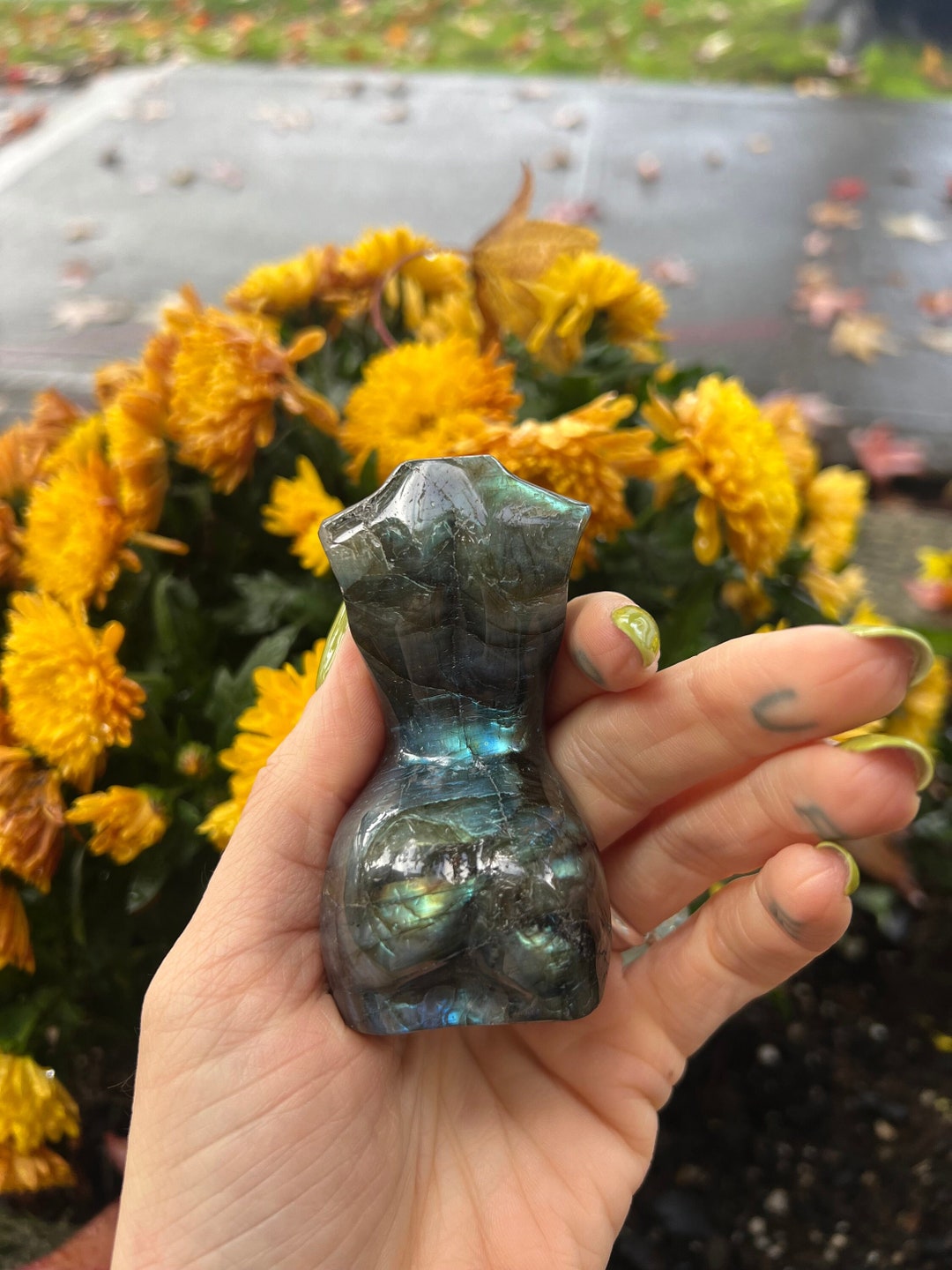 Labradorite Free Form, Self Standing Stone of magic Crown and Third-eye ...