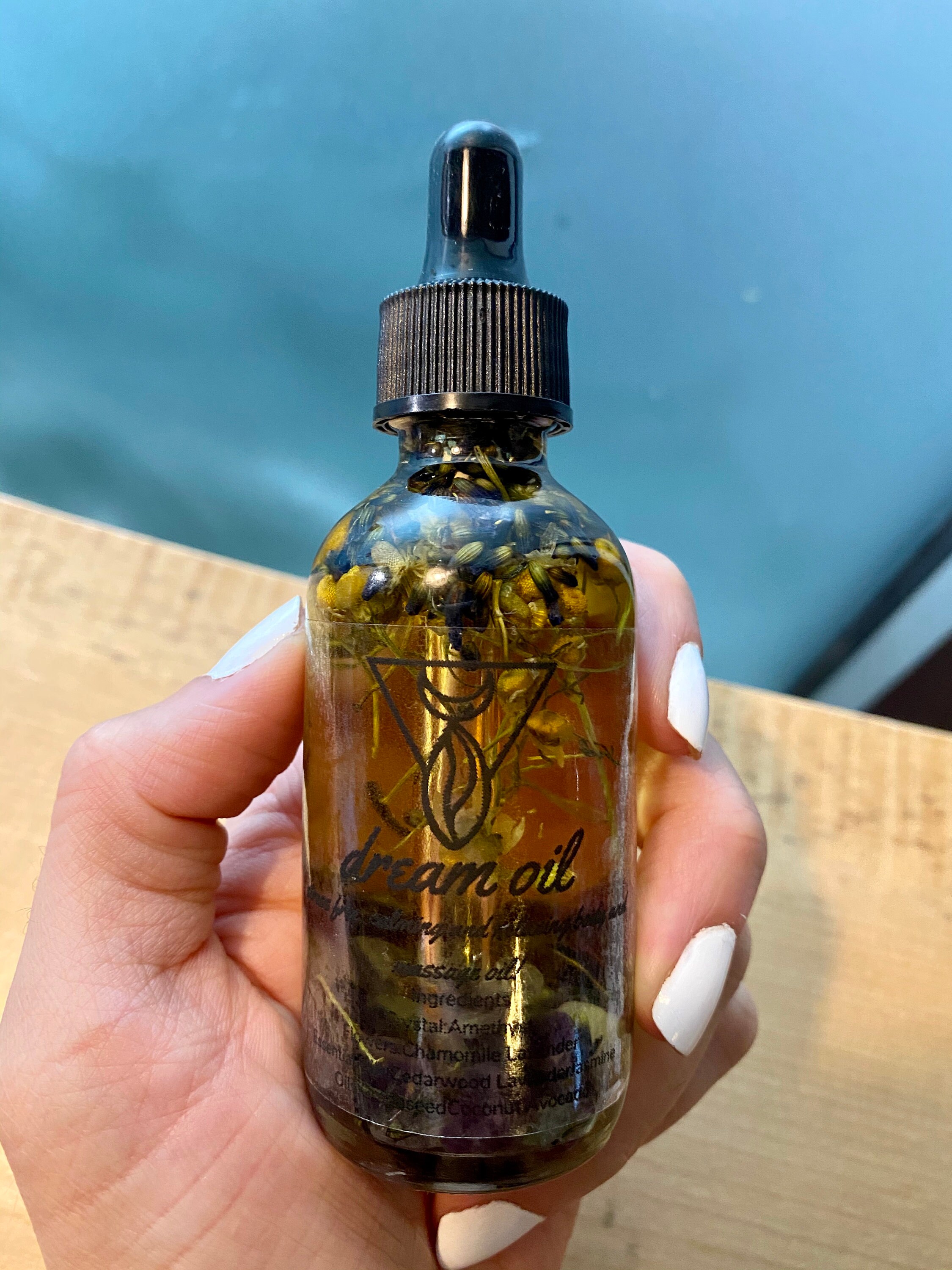 Dream Essential Oil Crystal Infused Body and Massage Oil - Jasmine ...